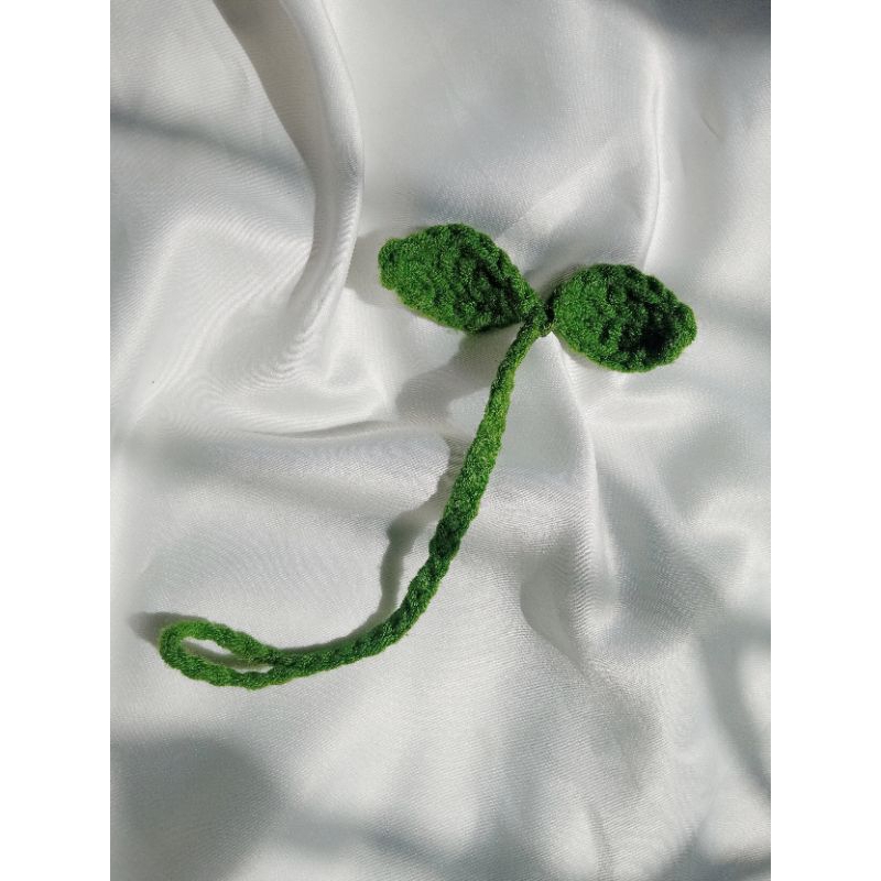 Leaf SPROUT CROCHET | Cute BOOKMARK | Nct HEADPHONE SPROUT | Shopee ...