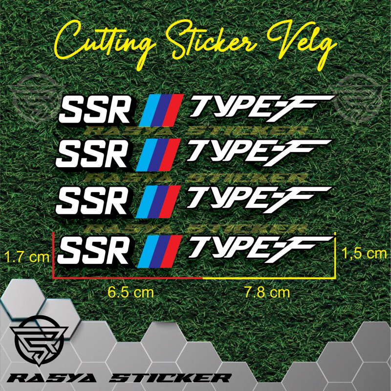 Bmw SSR TYPE F Rim Sticker Cutting | Shopee Philippines
