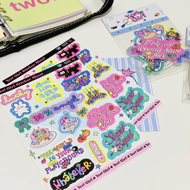 Summer Tapes - Yes! Girl Sticker Pack /Seal Sticker/ Sticker deco ...