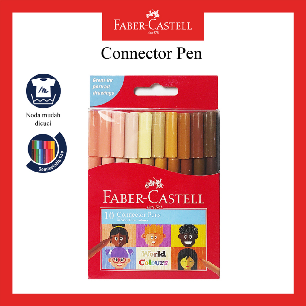 Faber Castell Pen Connector/10-Color Faber Castell Color Marker/Skin ...