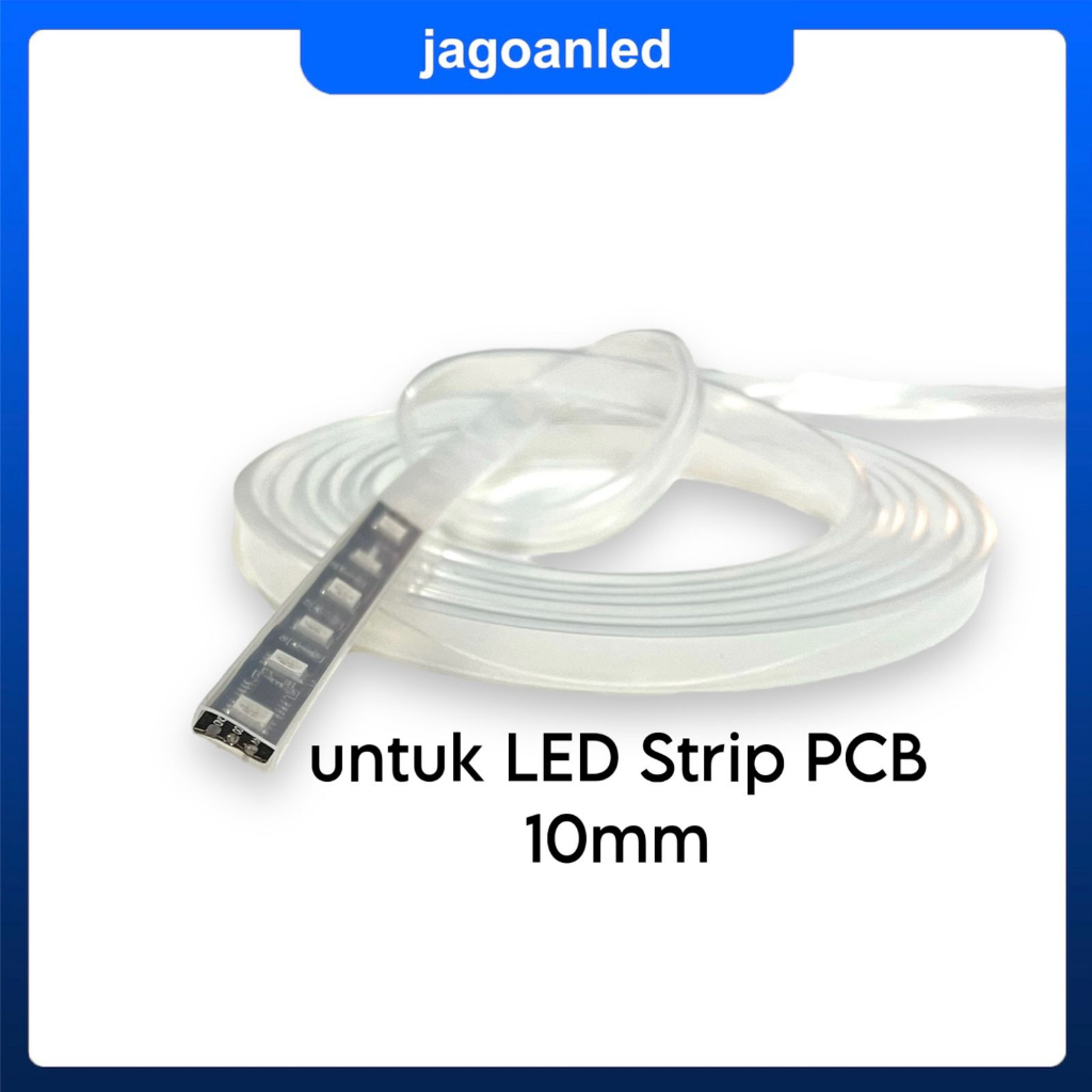 Transparent Silicone Tube Rubber Sleeve LED Strip PCB 10mm IP67 12x4mm ...