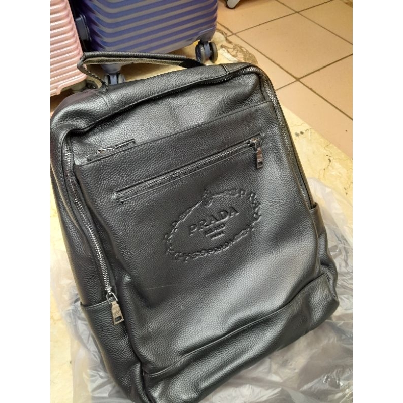 Imported Quality 100% Leather Backpack | Shopee Philippines