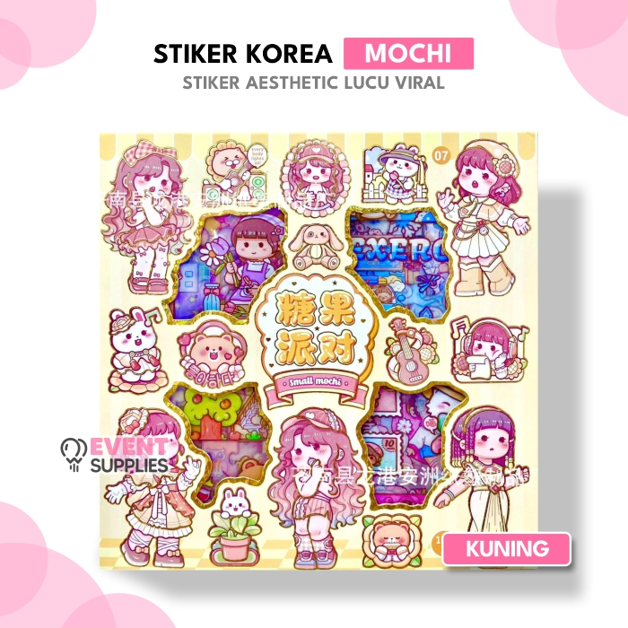 Aesthetic MOCHI Sticker/Korean Cartoon MOCHI Sticker Big Box Contains ...