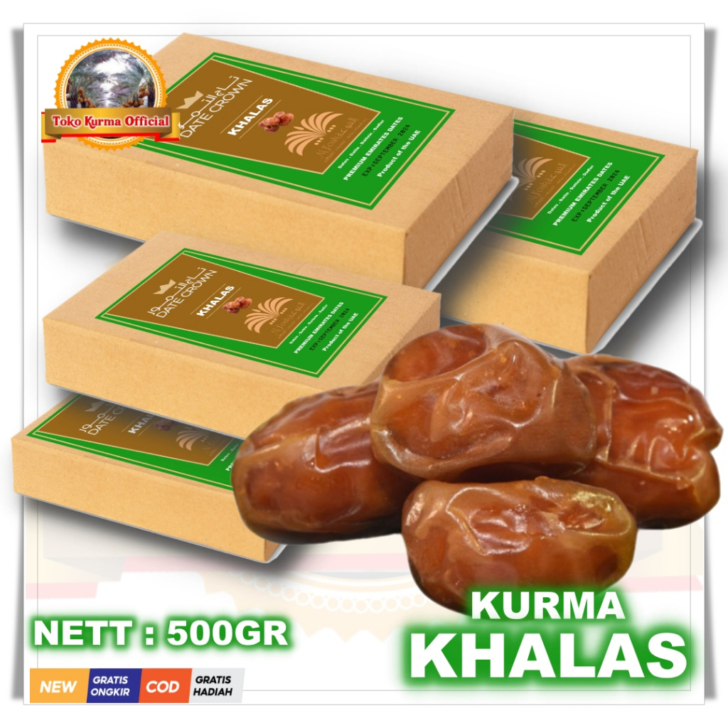 Khalas HONEY DATES 500GR / PREMIUM KHALAS DATES [DUS PACKAGING ...