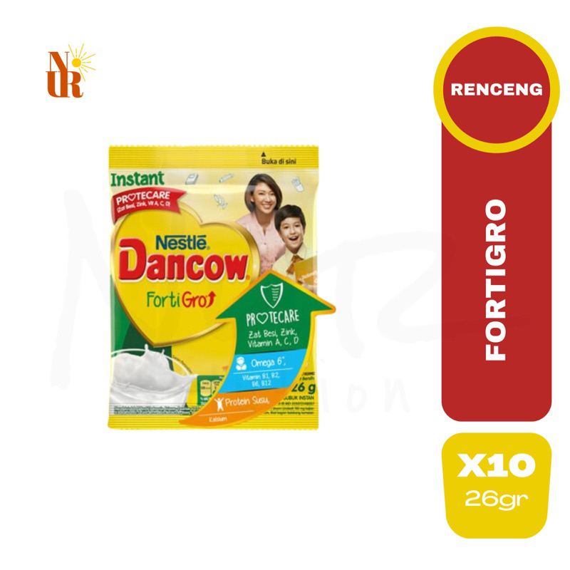 Nestle Dancow Instant FortiGro Milk Powder 10x26gr (Mecca) | Shopee ...