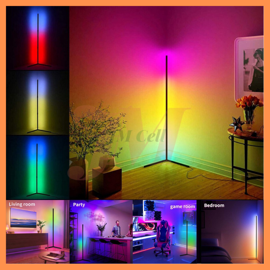 Lamp Stand RGB Standing Living Room Aesthetic Room Decoration Standing ...