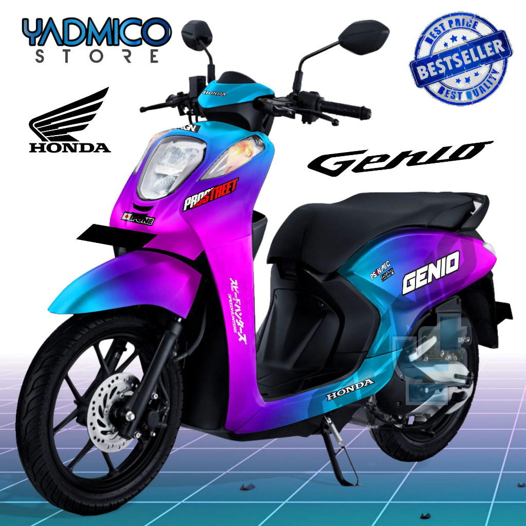 Genio Full Body Decal - Honda Genio Full Body Motorcycle Sticker ...
