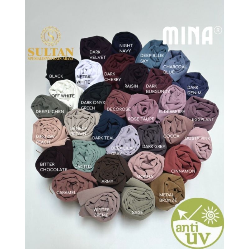 50 Cm Mina Anti UV Plain Various Colors Sultan Fabric | Shopee Philippines