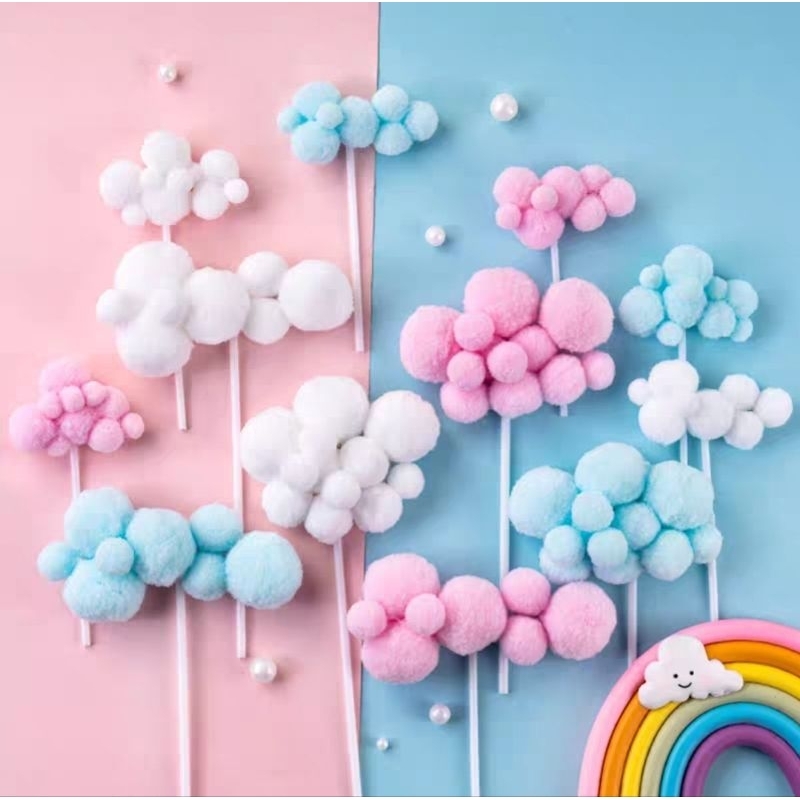 1set cloud topper / 1set cloud topper / cake topper / plane topper ...
