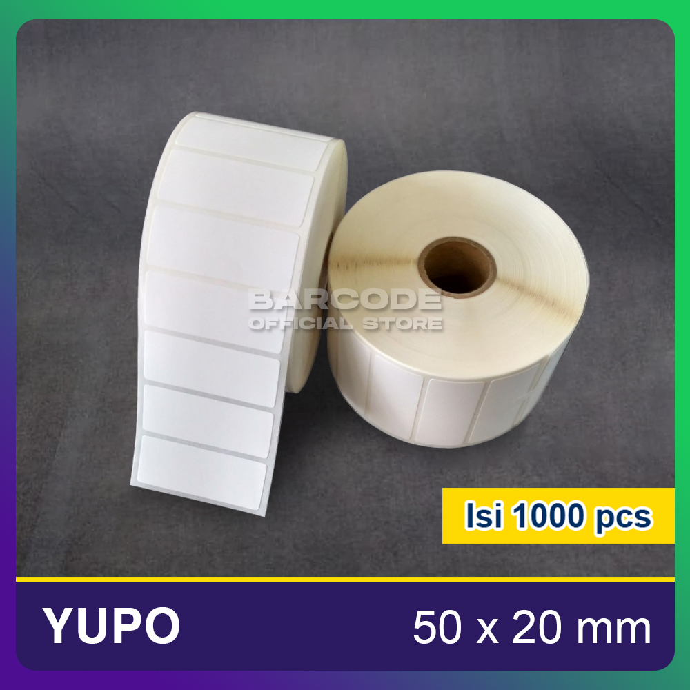 Yupo Sticker Label 50x20mm/50x20/50x20mm 1 Line Contains 1000pcs ...