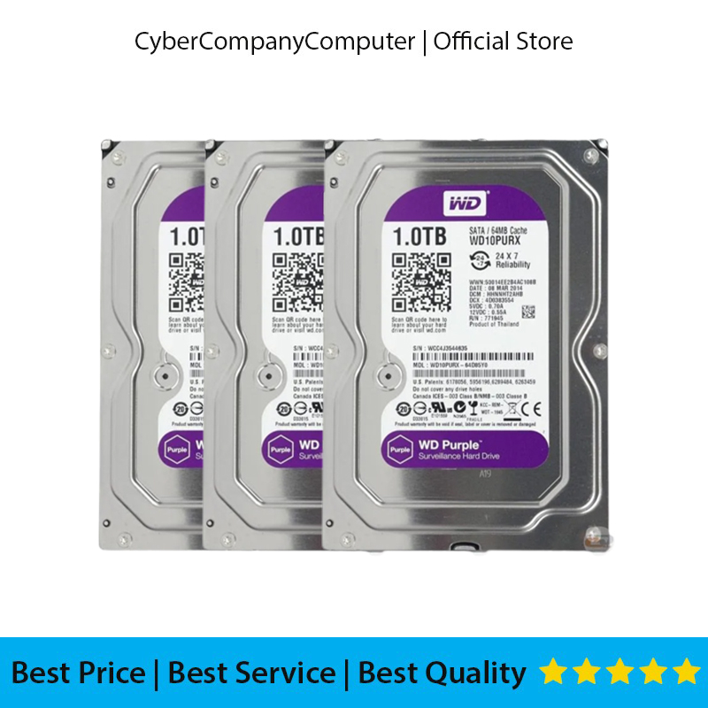 Hard Disk / Hard Disk / Hdd WD Purple 1 TB Internal 3'5 Inch SATA for ...