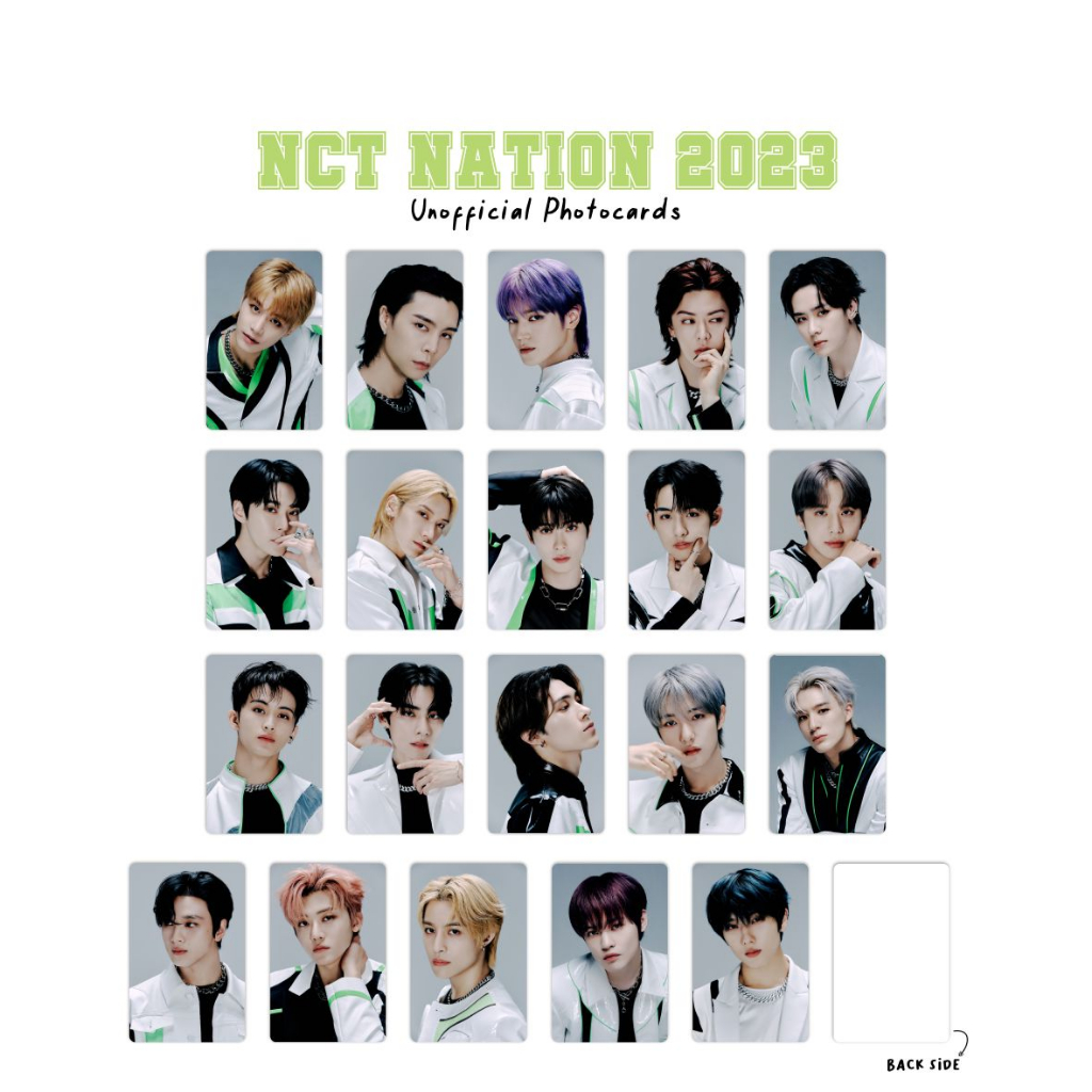 Nct Nation 2023 Photocard Contains 20 Unofficial pcs | Shopee Philippines