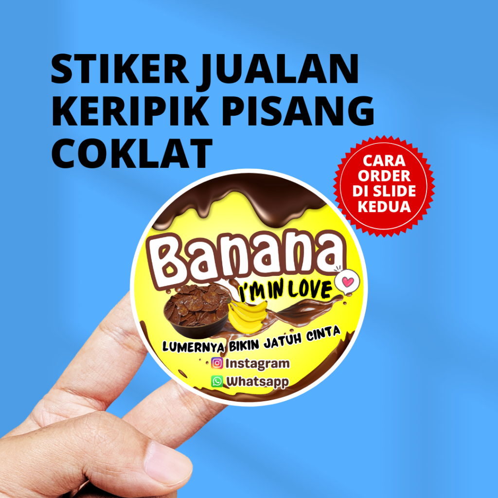 Selling STICKER / LUMER CHOCOLATE BANANA CHIPS LOGO (Cromo) | Sun ...