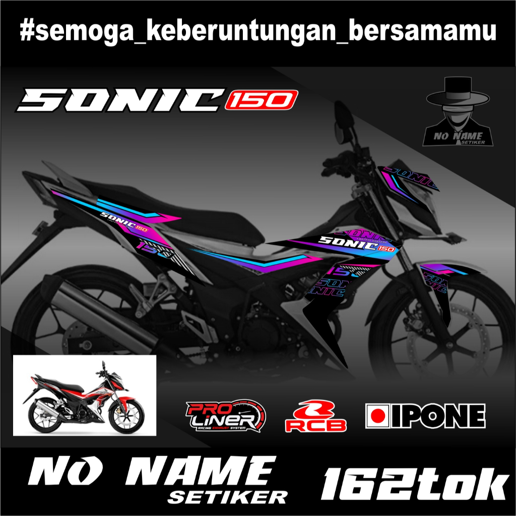 Striping Sonic 150 R 162tok Honda Variations Scotlite Motorcycle Trim