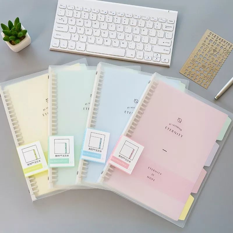 Map Binder Book Binder Notebook Campus B5 Cover Transparent Plain ...