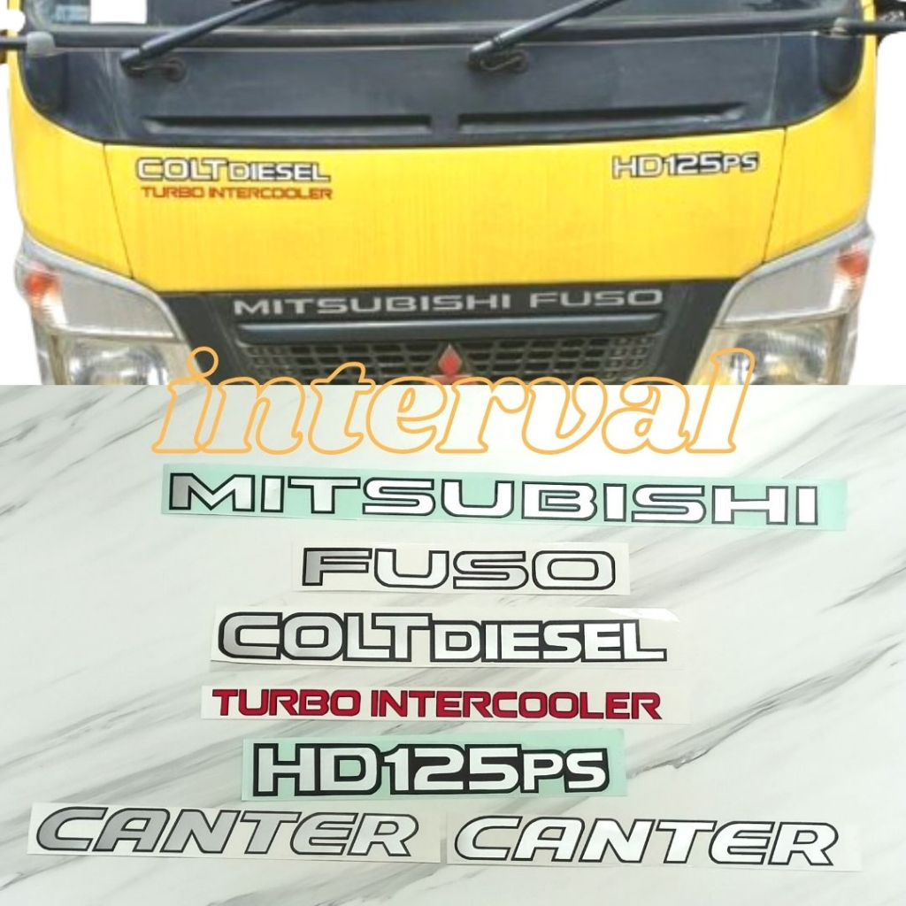 Mitsubishi Fuso COLTDIESEL HD125ps Canter Sticker Car Body Sticker ...