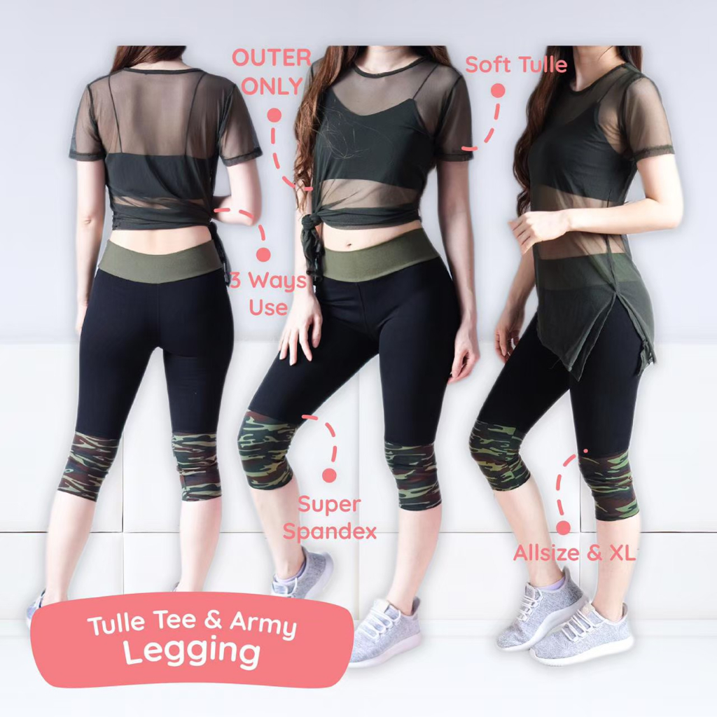 Tile ARMY GYMNASTIC SET ZUMBA AEROBIC GYMNASTIC CLOTHES DANCE FITNESS ...