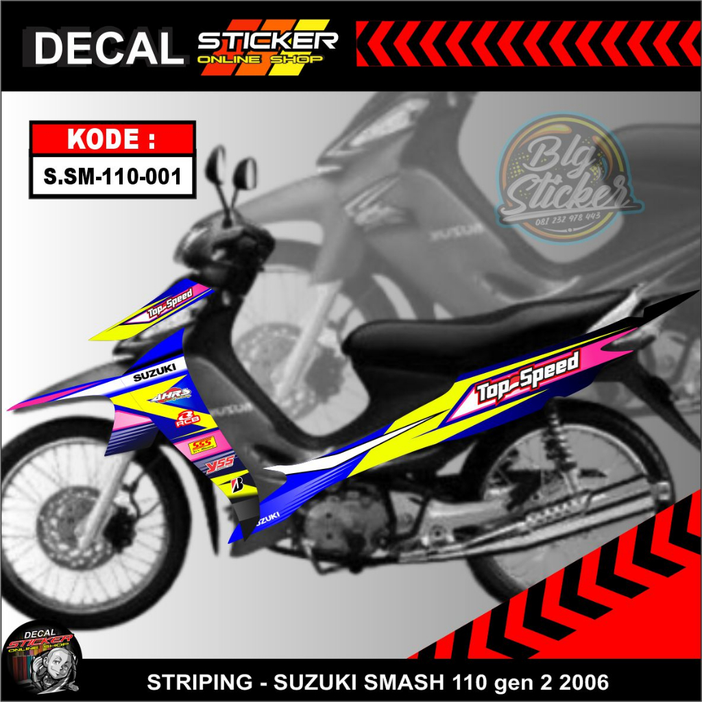 Old smash Striping / Suzuki smash GEN 2 NEW SR 2006 stickers, a variety ...
