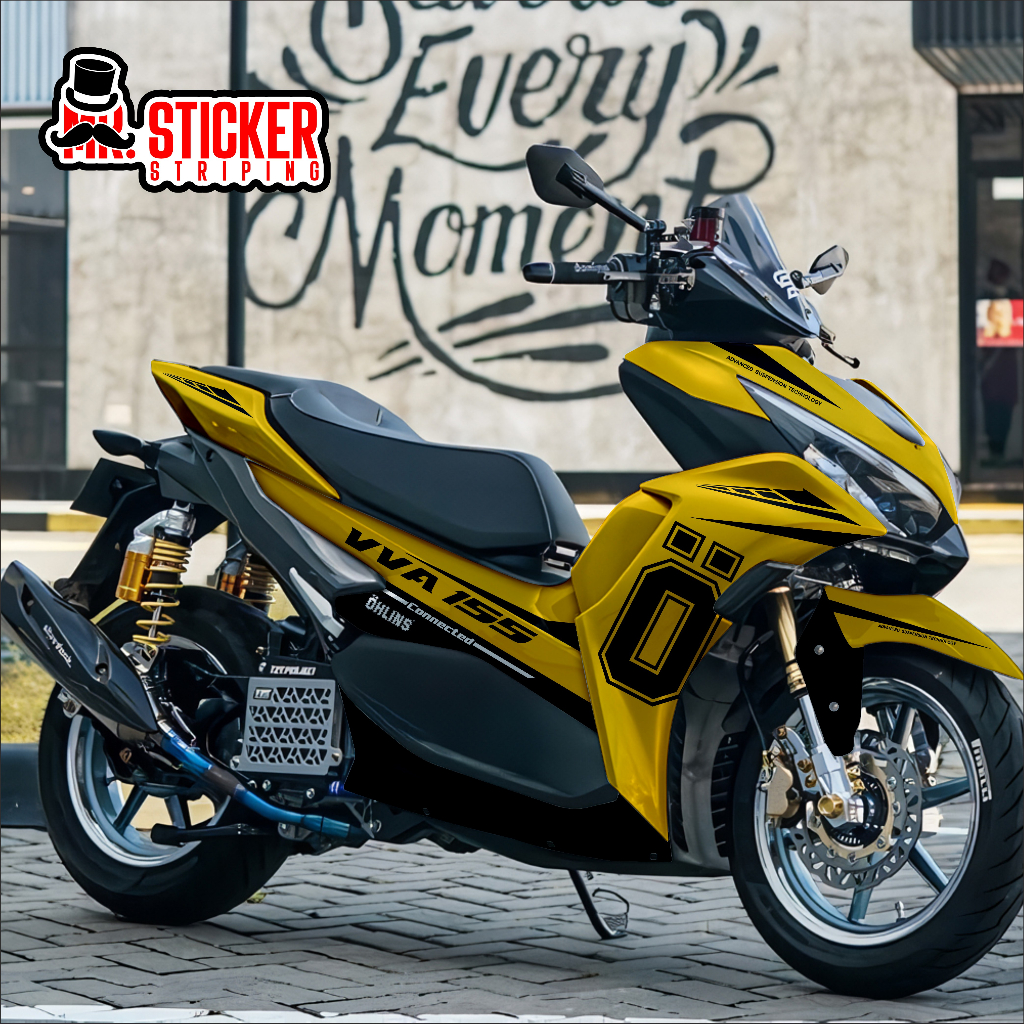 Yamaha Aerox VVA Aerox decal connected full body custom sticker O ...