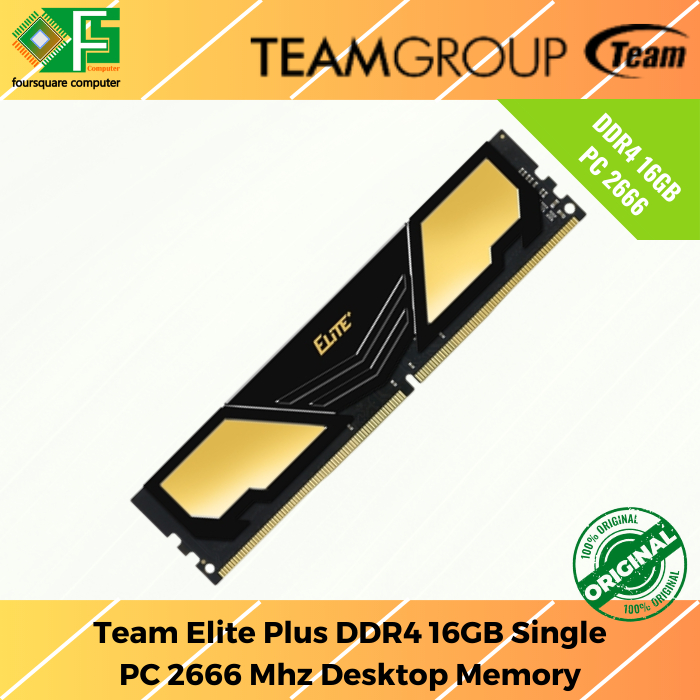Ram Team Elite Plus DDR4 16GB Single PC 2666mhz Memory PC | Shopee ...