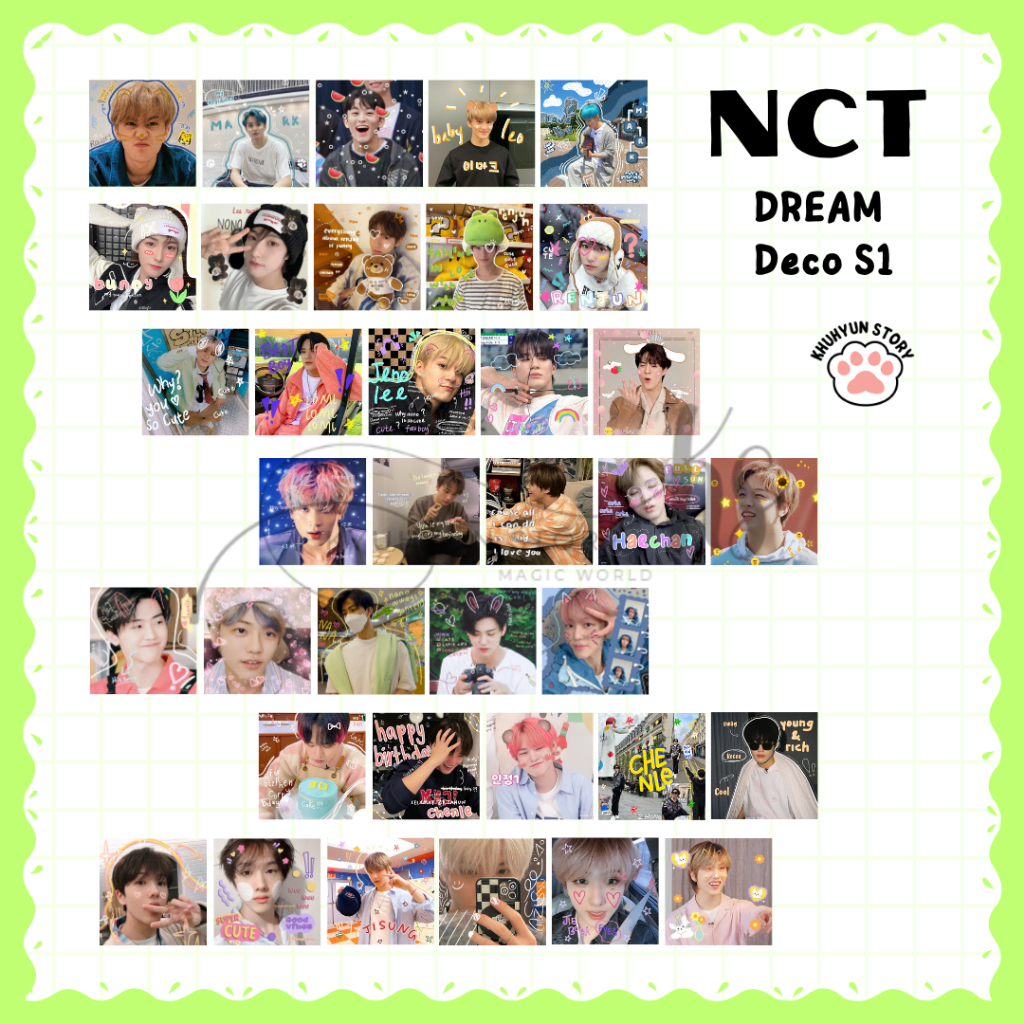 Quality Deco Kpop Nct Dream Cute Aesthetic Sticker Mail Sellkor Chromo ...