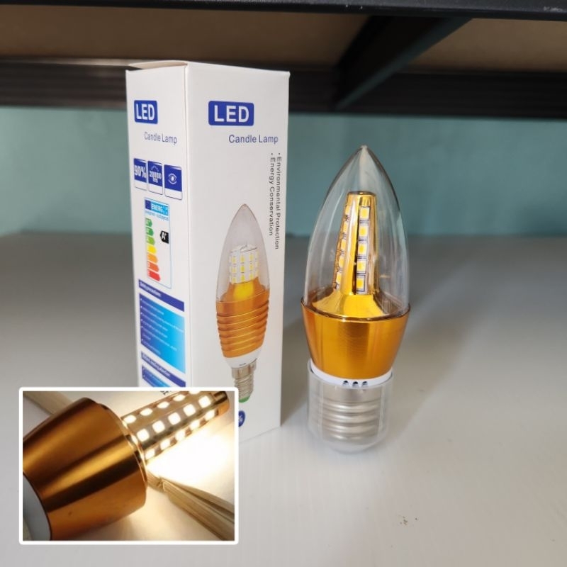 5 Watt led candle light filled with e27 / e14 decorative lights ...