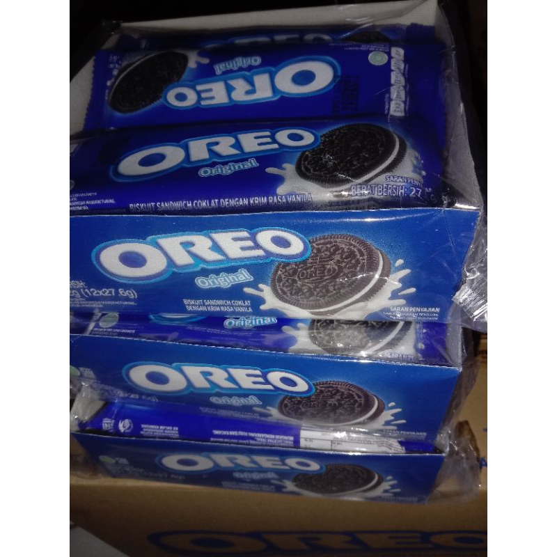 Oreo original chocolate sandwich biscuits with vanilla flavored cream 1 ...