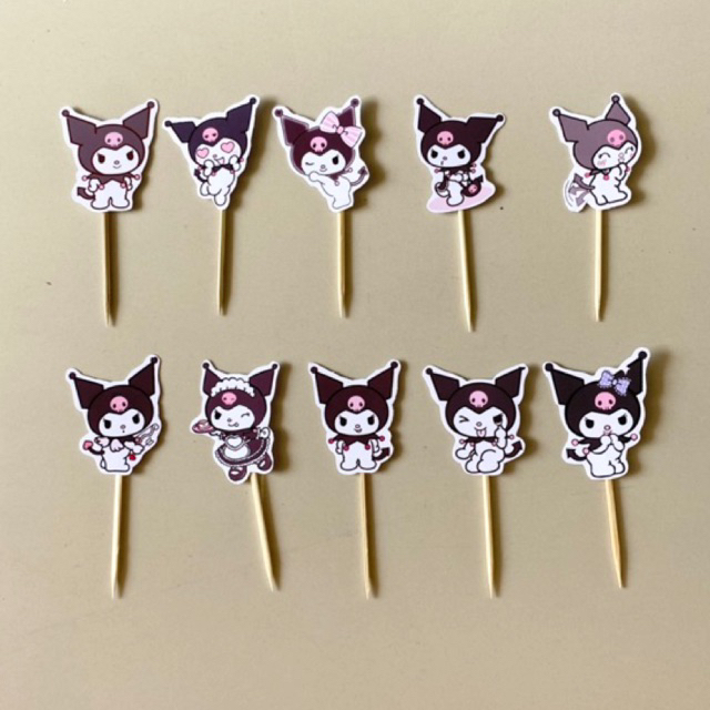 Kuromi CUPCAKE TOPPER / KUROMI CUPCAKE TOPPER / KUROMI CAKE DECORATION ...