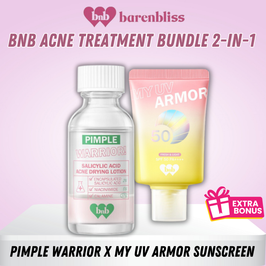 Barenbliss Acne Treatment Pimple warrior x My UV Armor Sunscreen - Acne ...