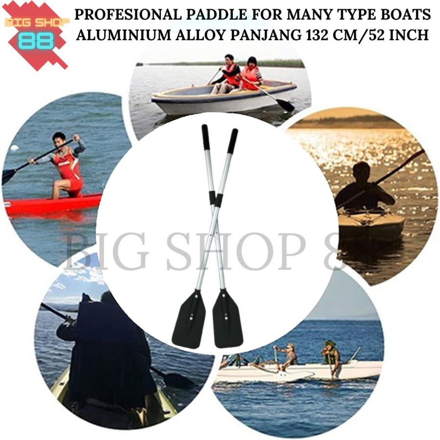 2pc Paddle Boat Paddle Boat Oars Aluminum Paddle Rubber Paddle | Shopee ...