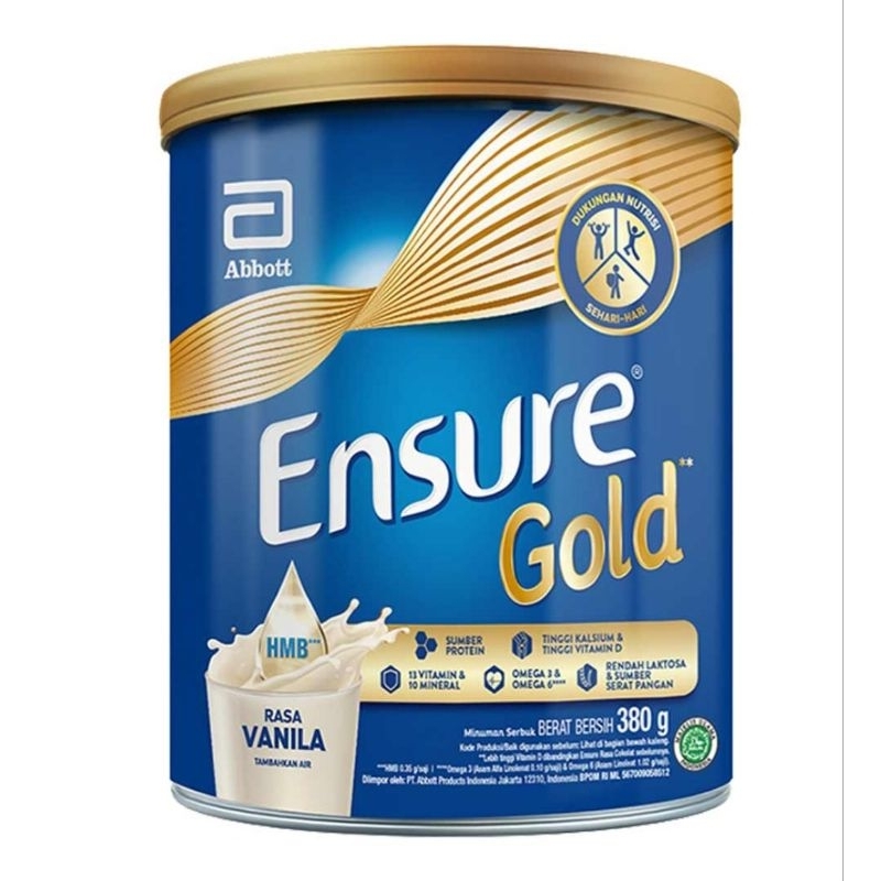Ensure Gold Vanilla Flavored Milk 380 gr gram Cans | Shopee Philippines