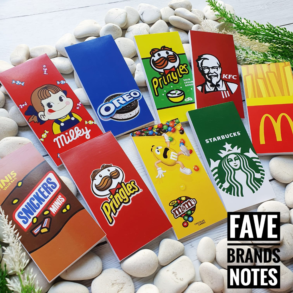 Fave Brand Snacks Mini Long Notes Notebook Writing Notebook Notepad ...