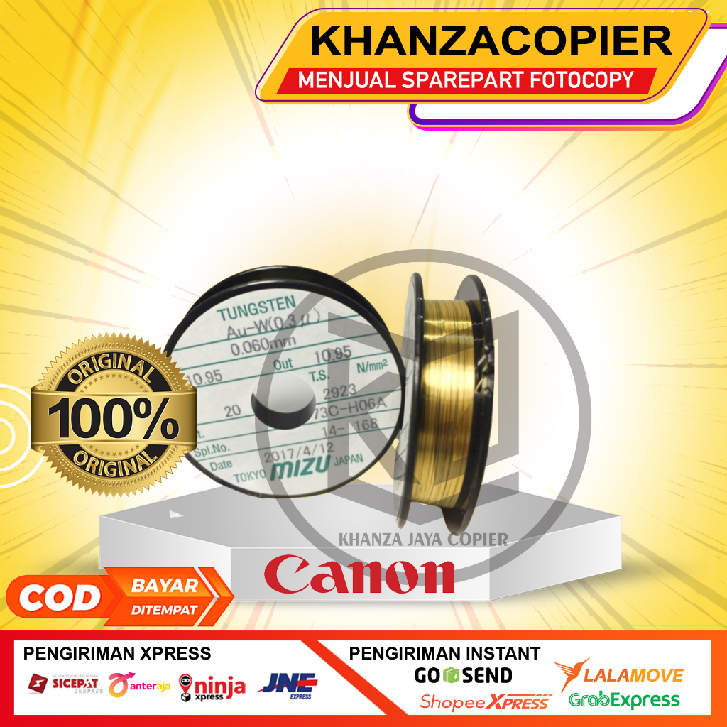 MESIN Corona WIRE Photocopy Machine 20M GOLD MIZU 0.60MM Tokyo Japan ...