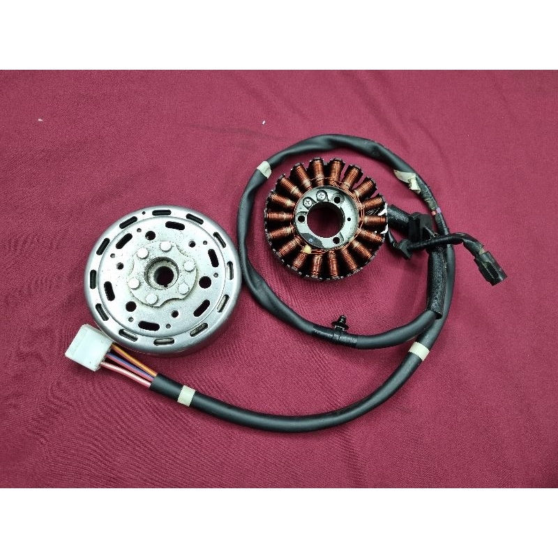 MAGNET MAHNET MAHNIT SPULL STATOR COMP FLYWHL ROTOR AEROX 155 OLD ...