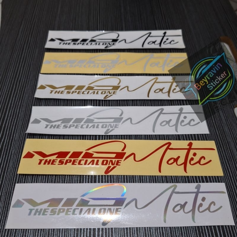 Mio MATIC STICKER MIO MATIC STICKER SPECIAL ONE CUTTING | Shopee ...