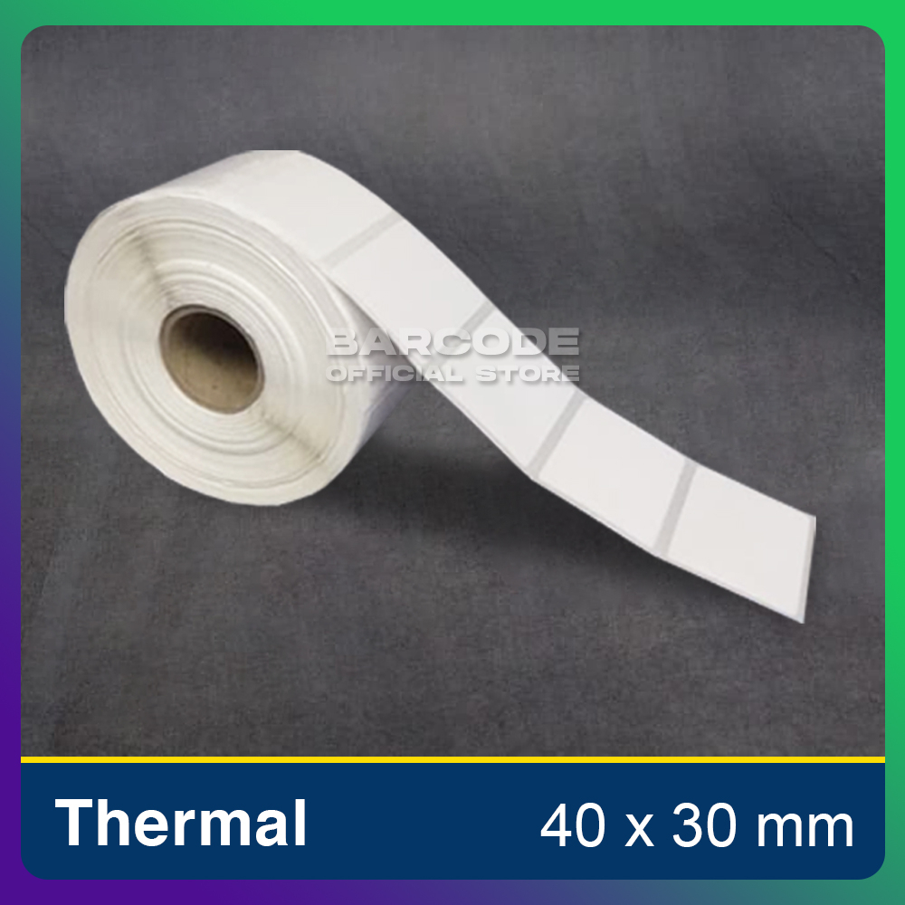 Thermal Sticker Labels 40x30mm / 40 x 30 / 40x30 mm 1 Line Contains 800 ...