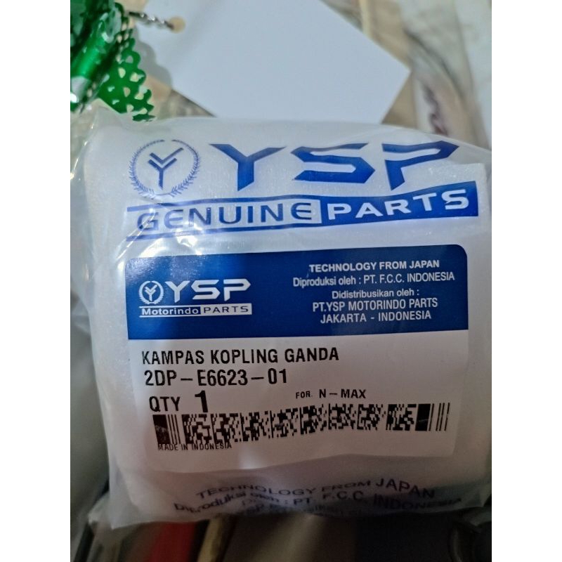 DOUBLE CRANKS ONLY 2DP NMAX 155 VARIO 150 FINO 125 ORIGINAL YSP FCC ...