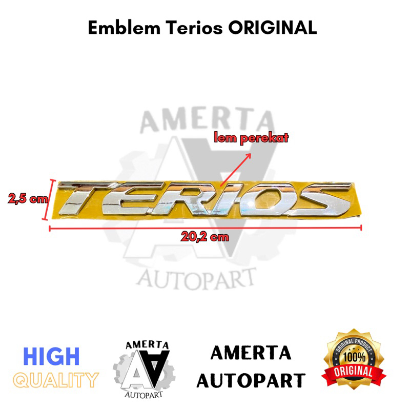 Original Terios Logo Sticker Emblem | Shopee Philippines
