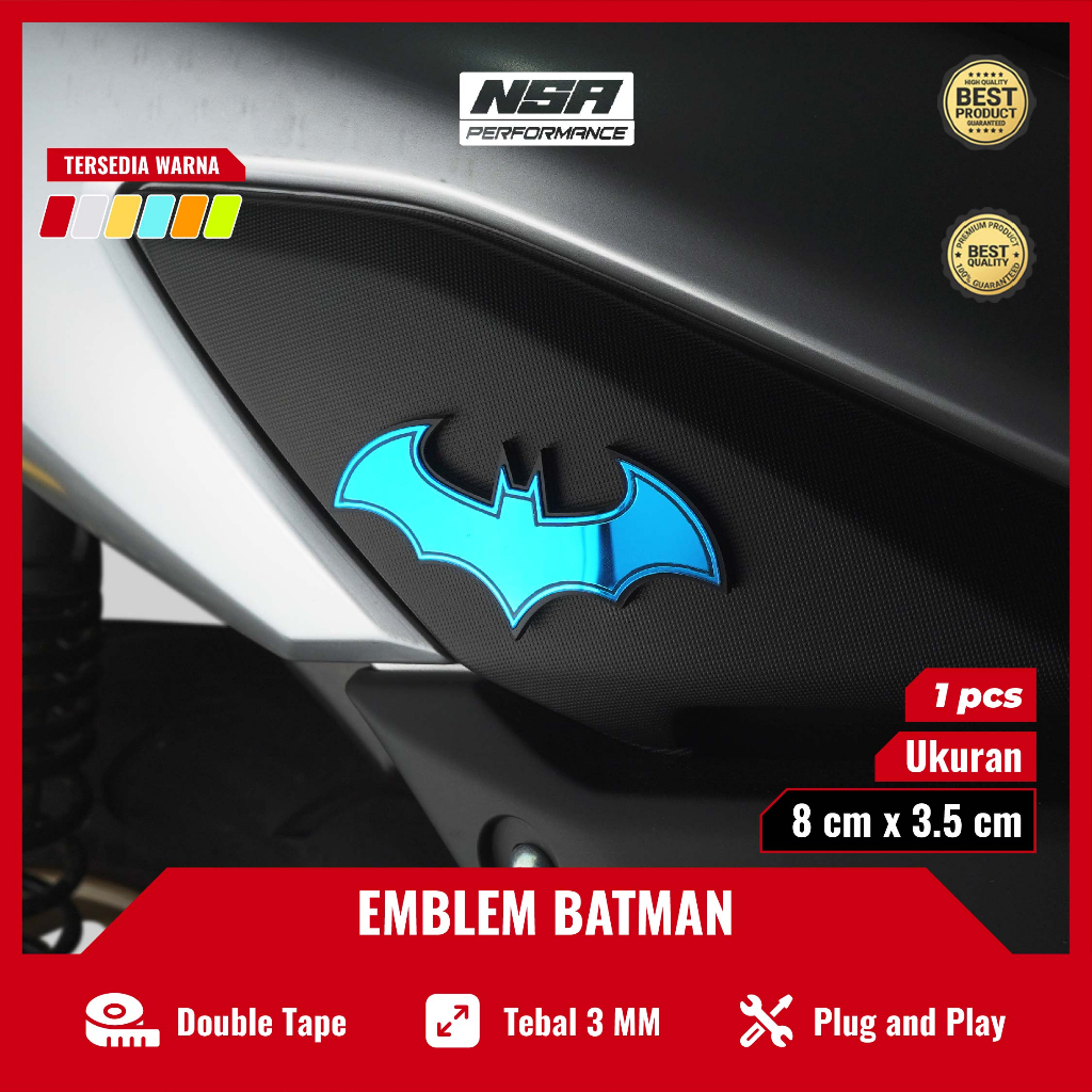 NSA 1PCS BATMAN EMBLEM BATMAN LOGO NOT A STICKER OR BATMAN MOTORCYCLE ...