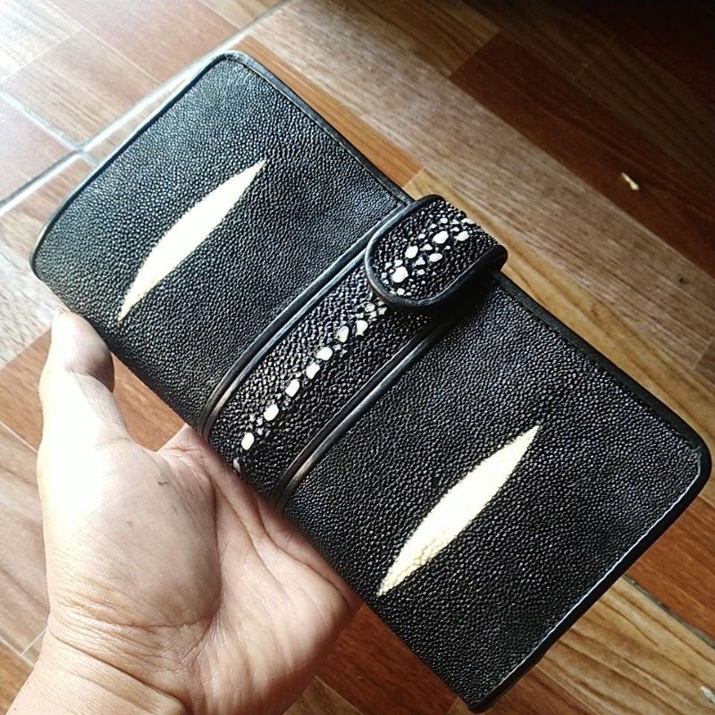 Duri n 2oval stingray skin folding women's wallet | Shopee Philippines