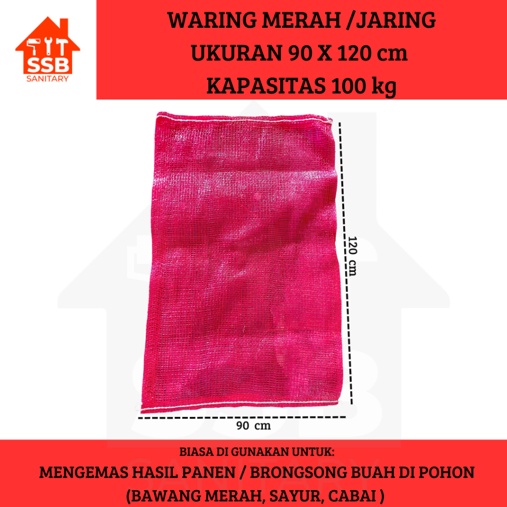 MERAH Strain RED WARING 90x120cm 100kg CHILI CONTAINER SACK | Shopee ...