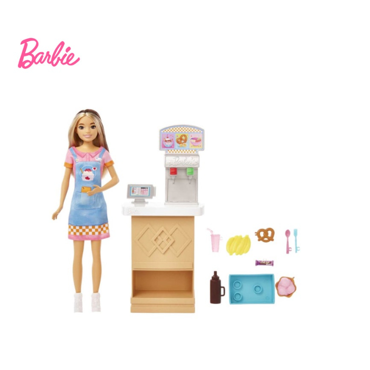 Barbie Skipper Doll and Snack Bar Playset with Color-Change Feature ...