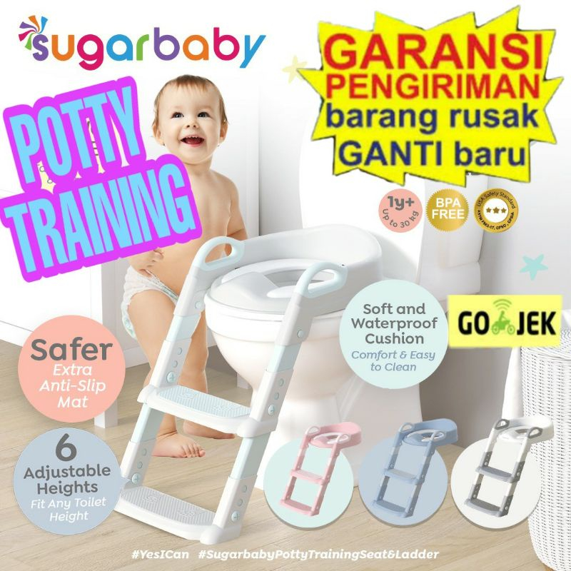 Sugarbaby Potty Ladder Chair Seat Kids Toilet Training | Baby TOILET ...