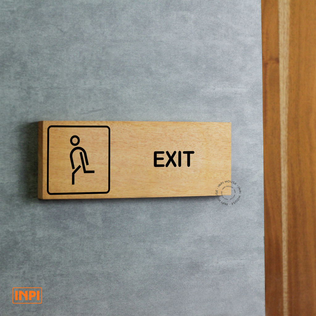 Exit signage - exit door sign - wall sign - exit | Shopee Philippines