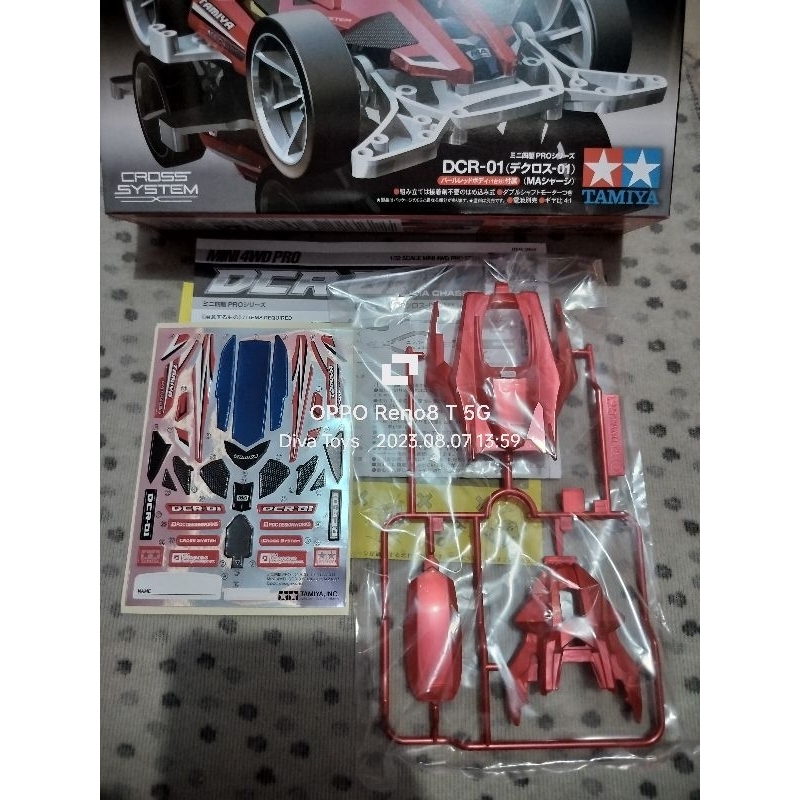 Tamiya 18646 Body Hood DCR 01 Red Metallic MA Chassis + Decal | Shopee ...