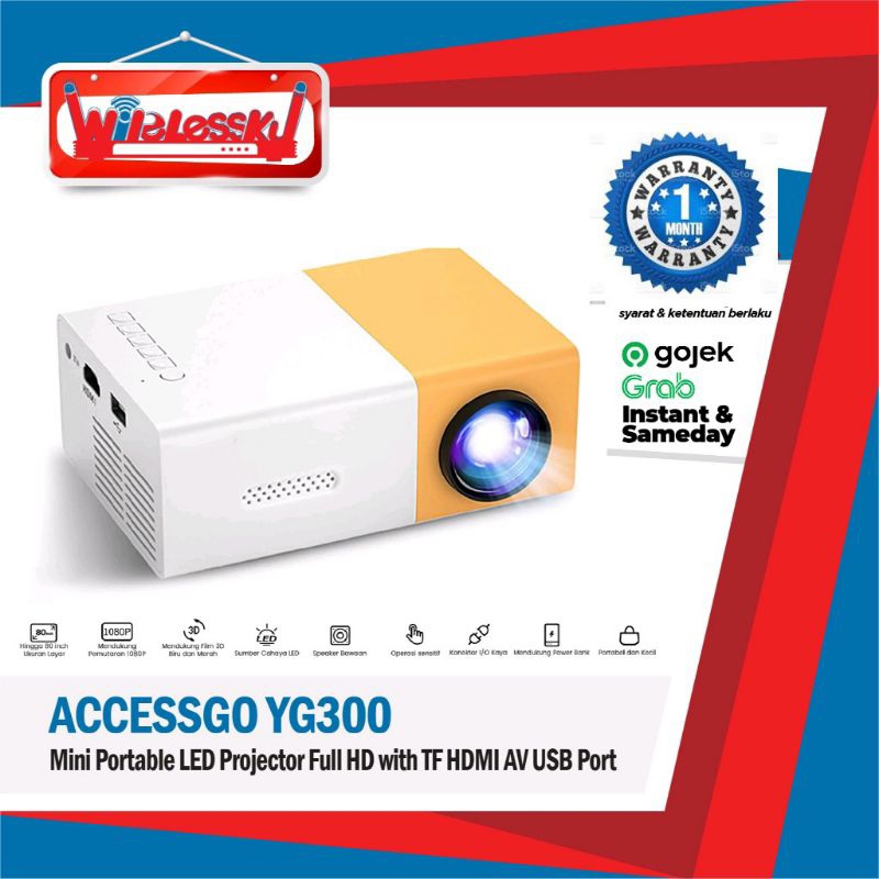 Mini LED Projector YG300 YG-300 YG 300 LCD Portable Projector Home ...