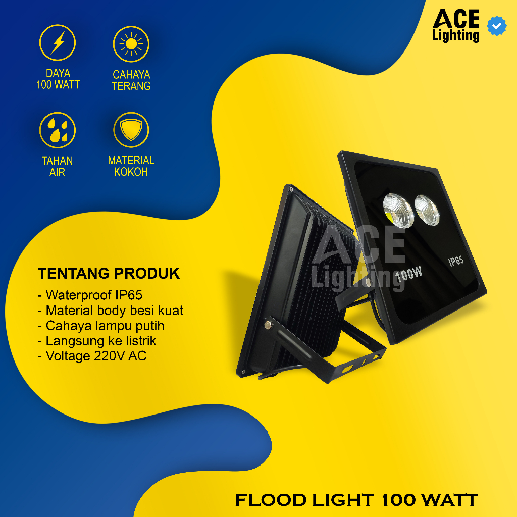 100 Watt LED flood light spotlight, waterproof outdoor shooting light ...