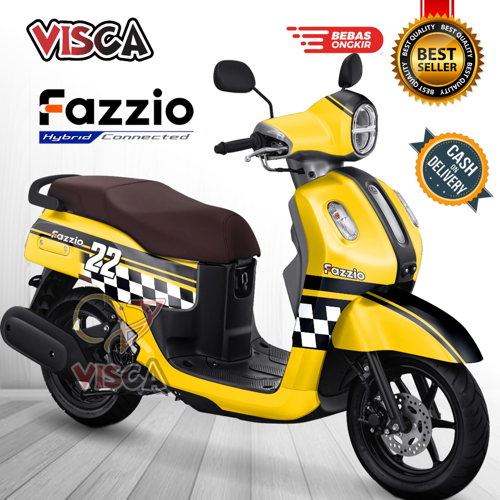 Yamaha Fazzio Full Body Decal Fazzio Sticker Full Body Striping Yamaha ...