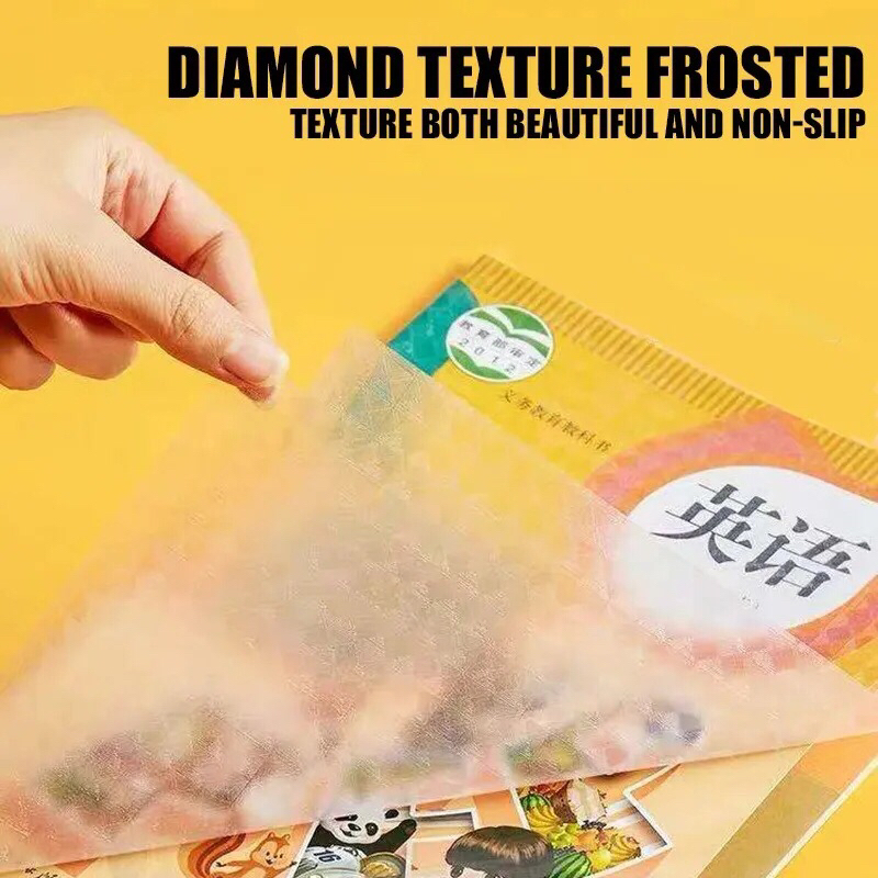 10 Sheets of Plastic Book Cover Stickers - Self Adhesive Book Cover ...