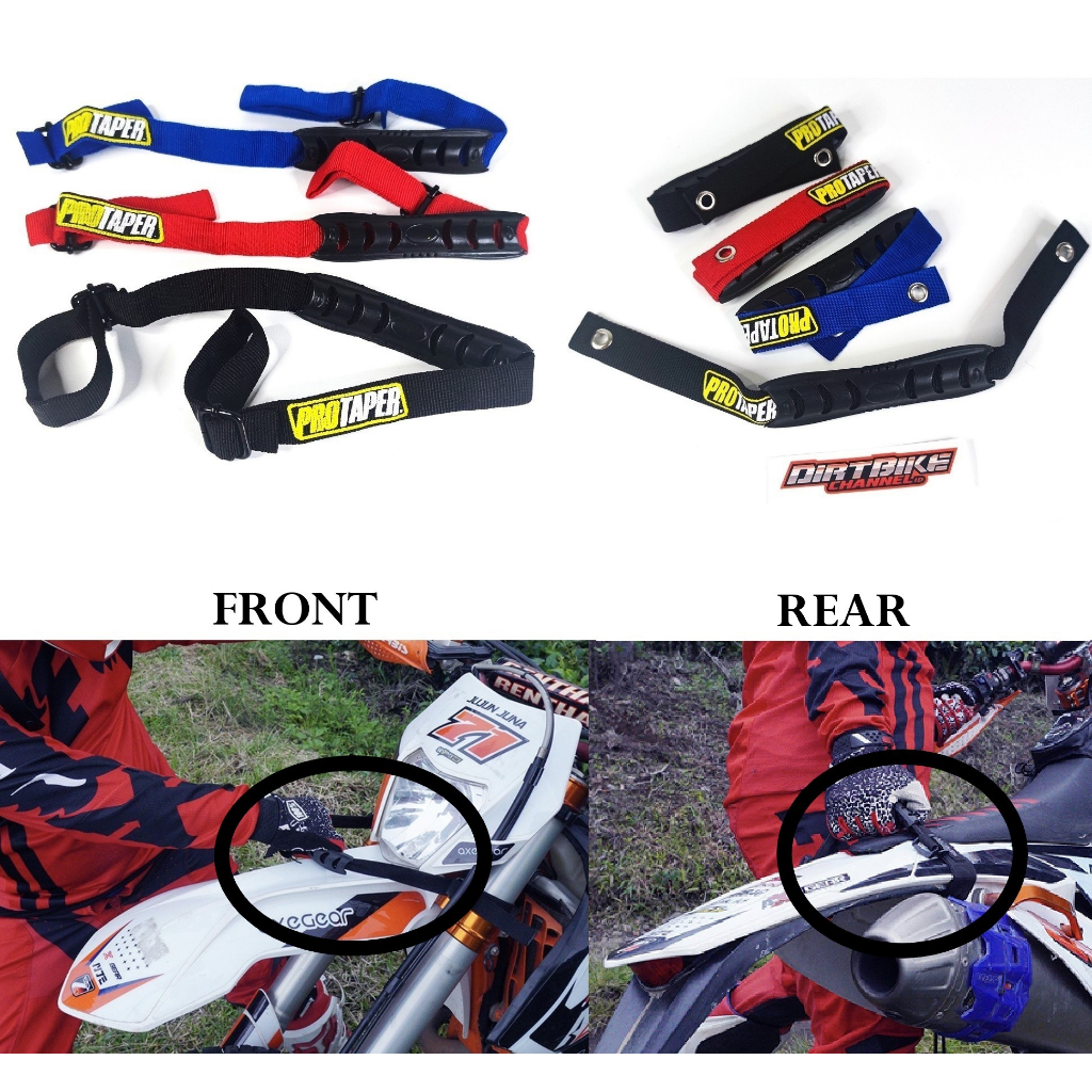 FRONT & REAR EVACUATION STRAP TRAIL SET Offroad KLX CRF WR KTM YZ KX ...